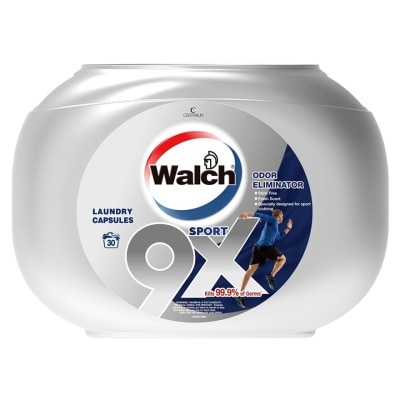 WALCH Walch 9X Antibacterial Laundry Capsules (Sport)30pcs | Household ...