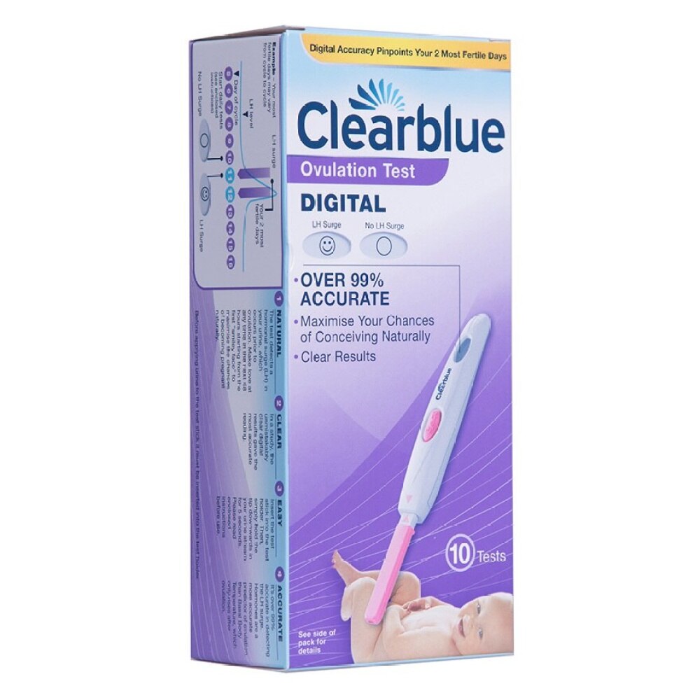 CLEARBLUE Clearblue Digital Ovulation Test (10 Tests) | Sexual Wellness ...