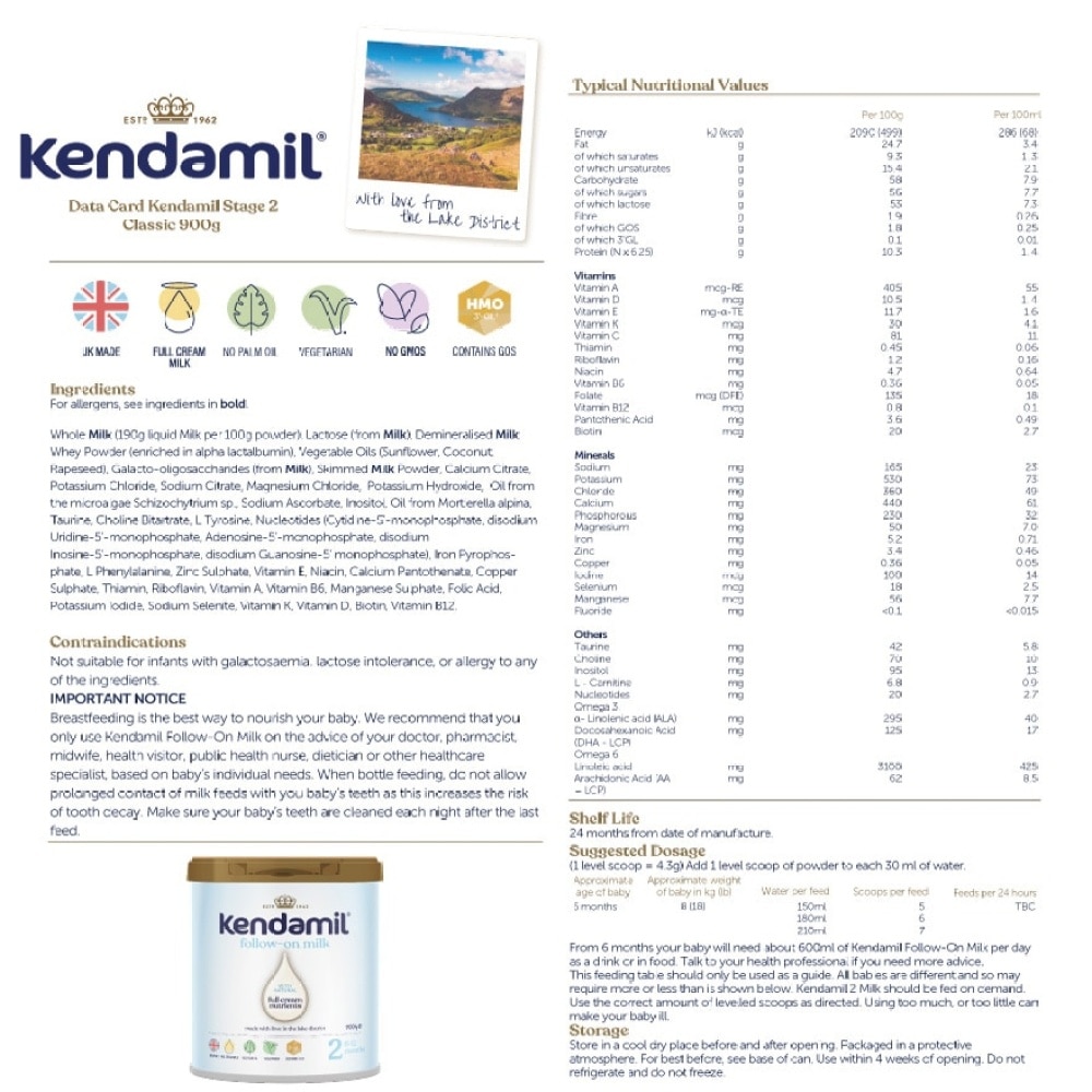 KENDAMIL Kendamil Follow-On Milk Stage 2 | Baby Milk Powder | Watsons ...