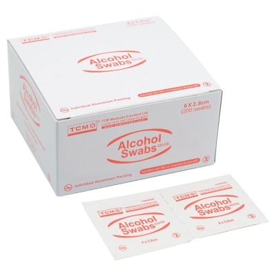 TCM Alcohol Swabs (Sterile) 6x2.8cm | First Aid, Masks & Wound Care ...