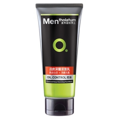 MENTHOLATUM MENTHOLATUM MEN OC CHARCOAL DEEP CLEANSING FACE WASH 100G ...