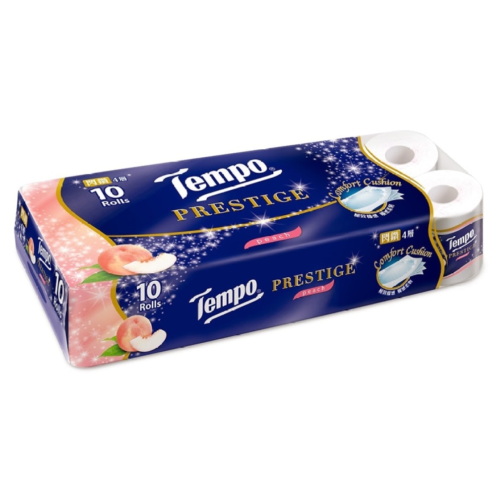 TEMPO PEACH PRESTIGE 4 PLY BATH TISSUE 10S (Random Pick) | Papers ...